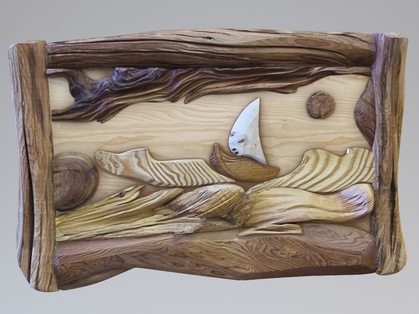 3d model of wall panel picture