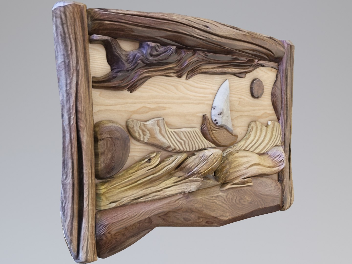 3d model of wall panel picture