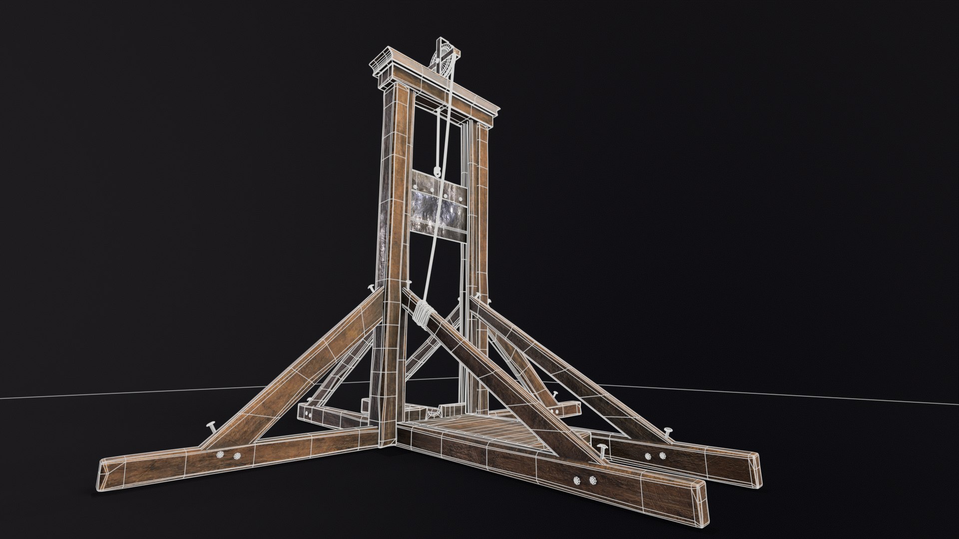 Halifax Gibbet Torture Device 3D Model - TurboSquid 2198271