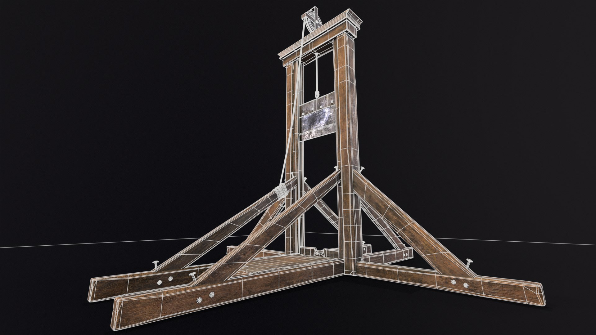 Halifax Gibbet Torture Device 3D Model - TurboSquid 2198271