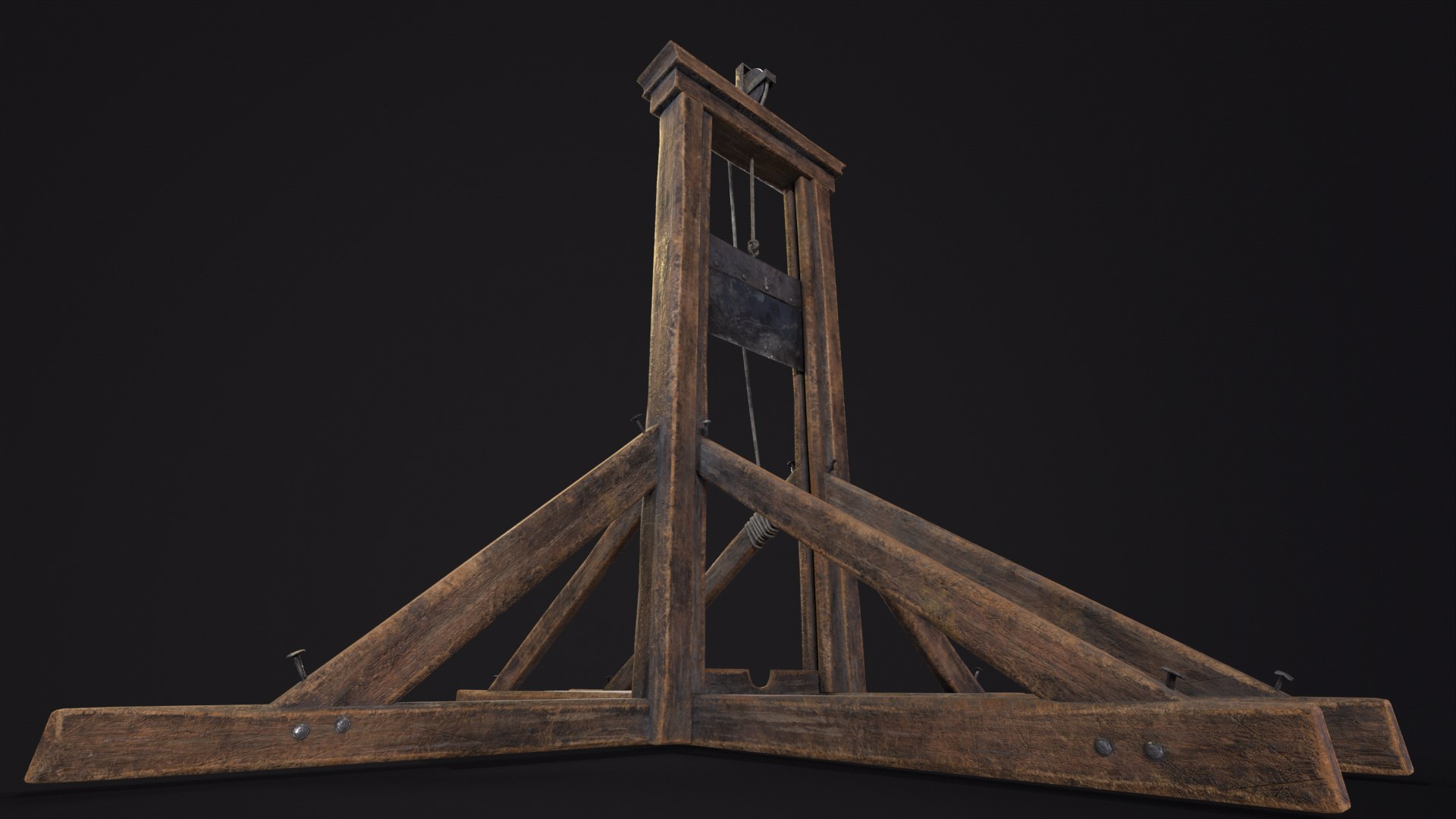 Halifax Gibbet Torture Device 3D Model - TurboSquid 2198271