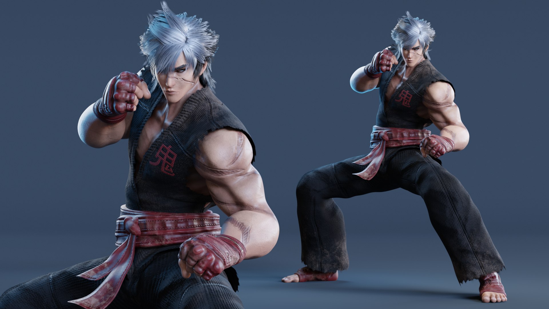Stylized Male Fighting Character - Raiga 3D Model - TurboSquid 2356502