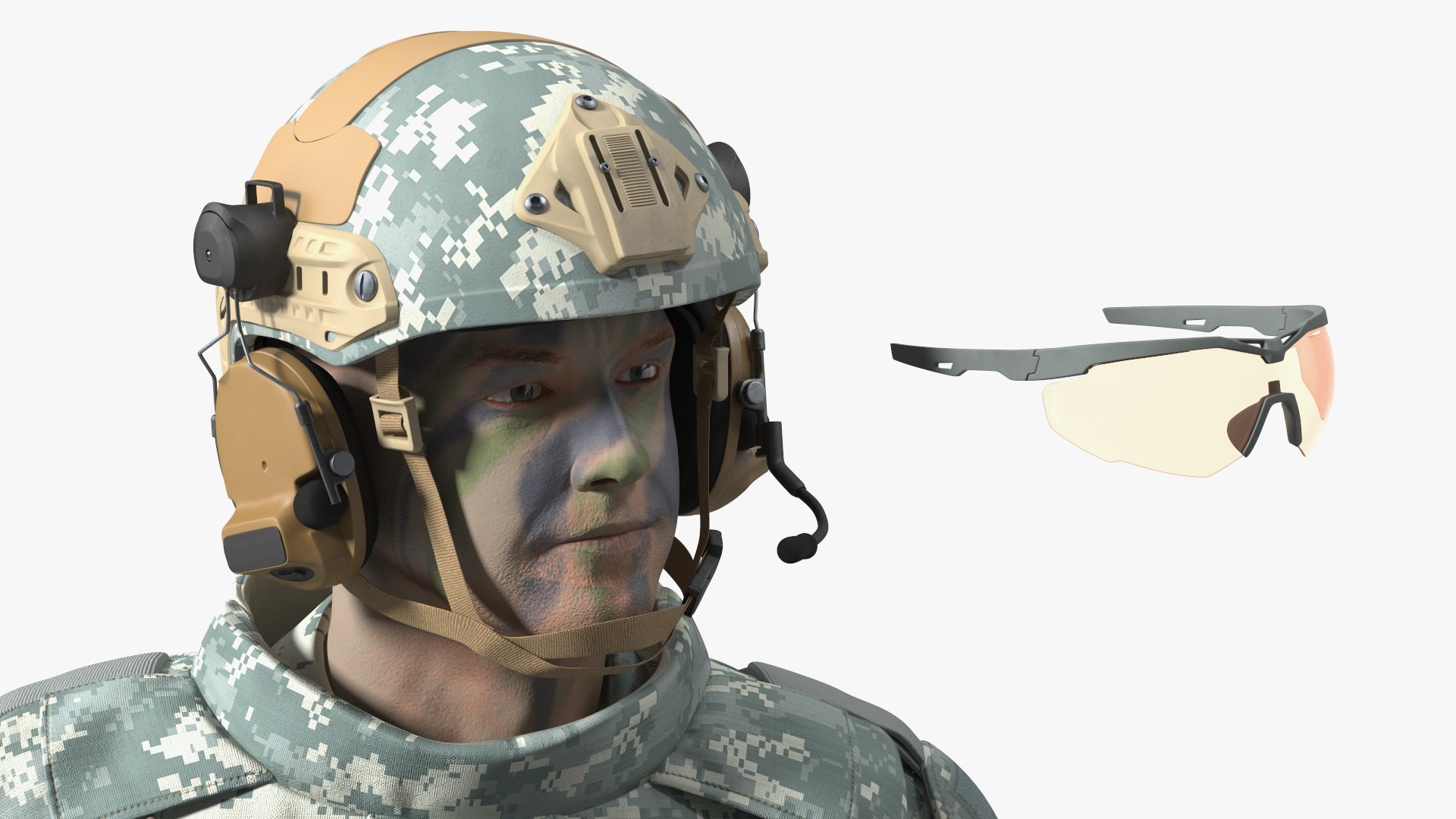 3D Soldier In Grey Tactical Gear Rigged Model - TurboSquid 2264744