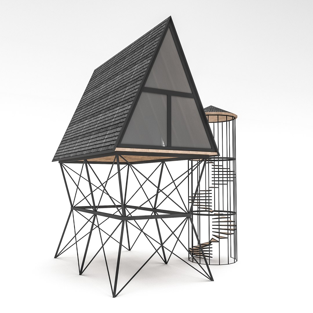 3D Tiny House And Bungalow Low-poly - TurboSquid 2080392