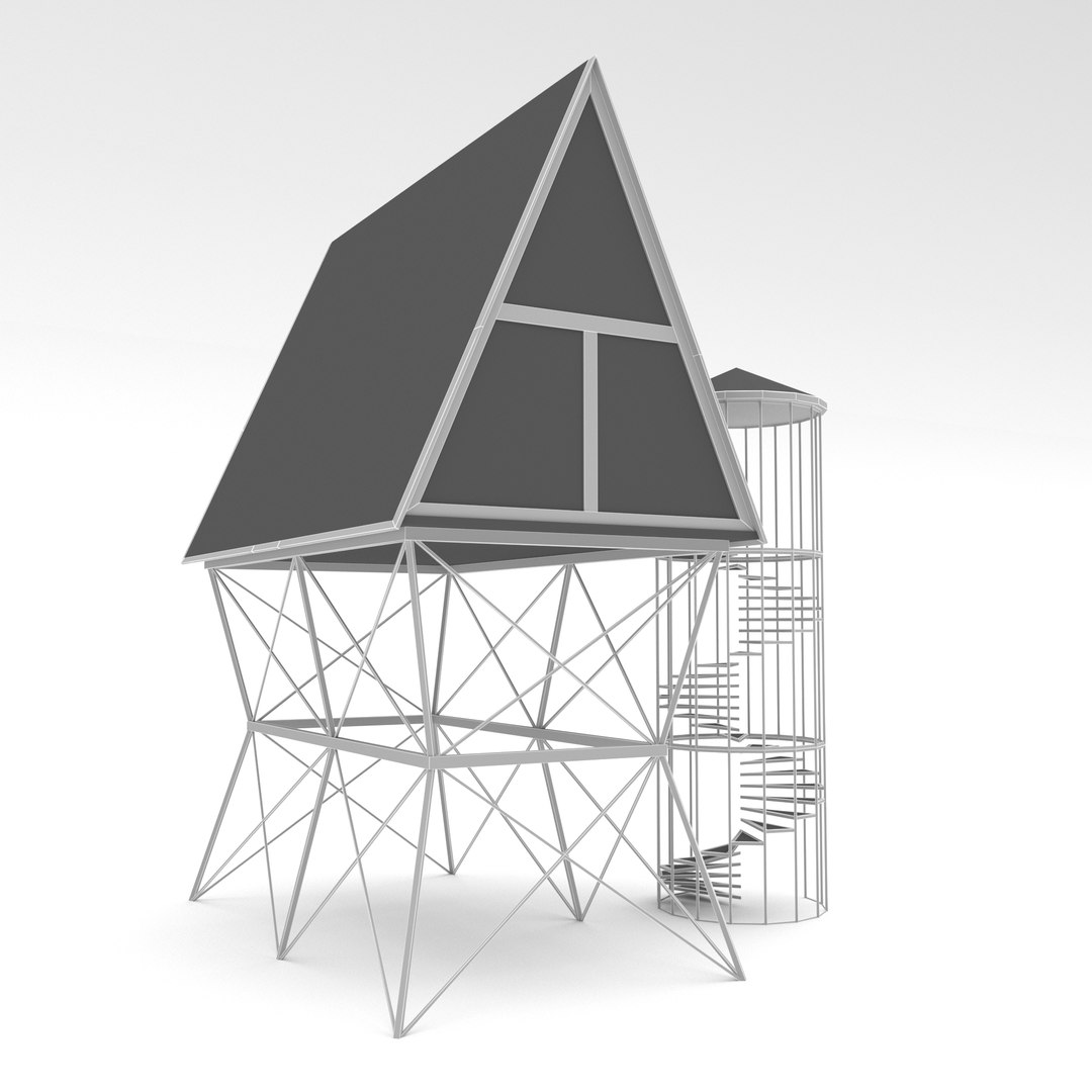 3D Tiny House And Bungalow Low-poly - TurboSquid 2080392