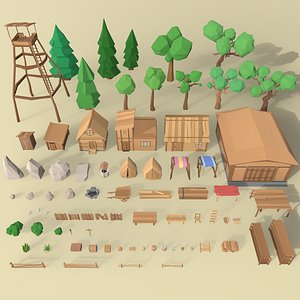 Bundle And Low Poly Forest 3D Models For Download | TurboSquid