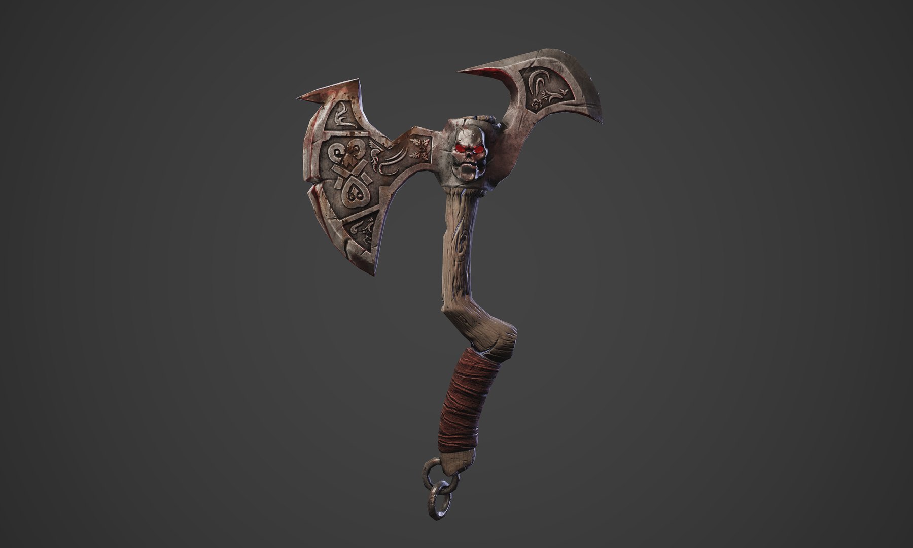 3D Axe Weapon For Games With Texture Model - TurboSquid 2140162