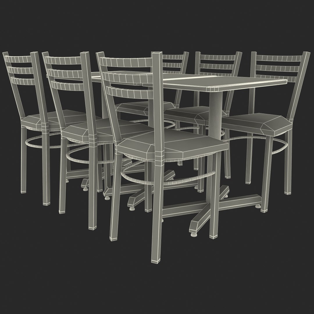 3ds Max Restaurant Table
