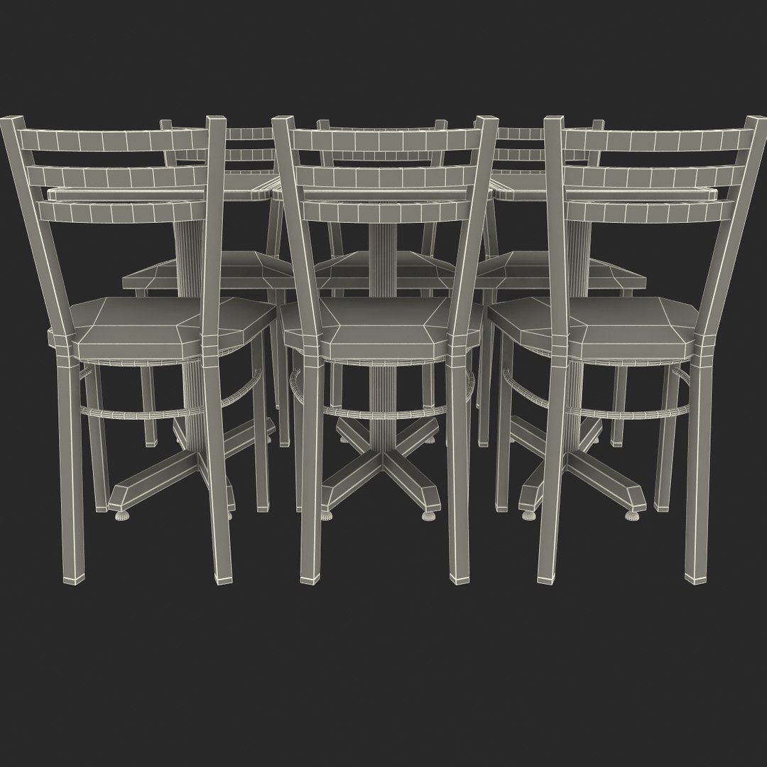 3ds Max Restaurant Table