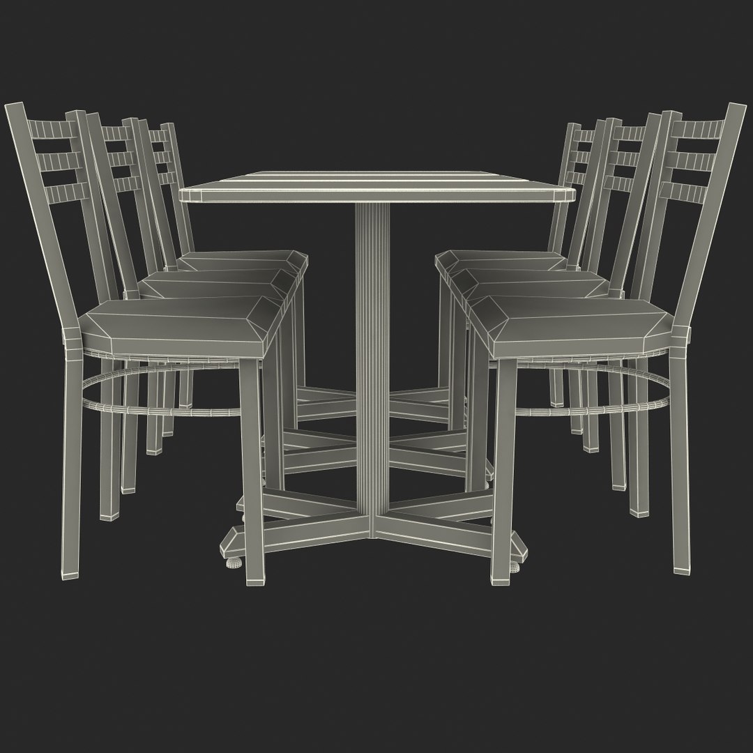 3ds Max Restaurant Table