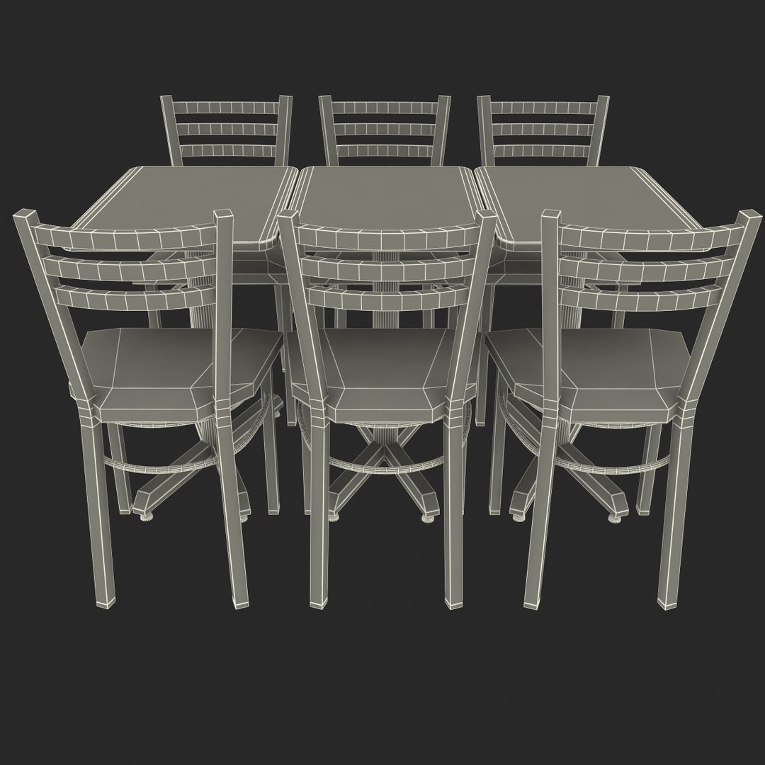 3ds Max Restaurant Table