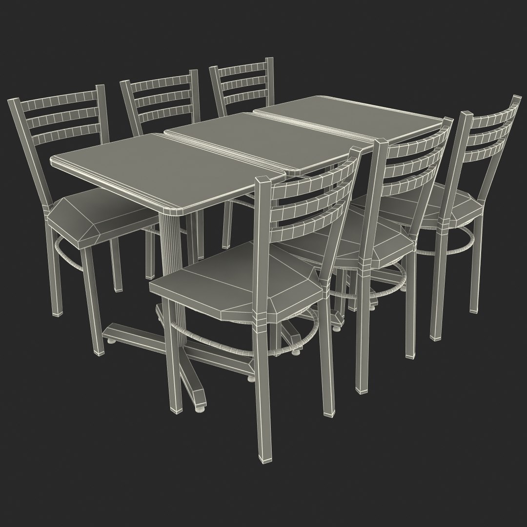 3ds max restaurant table