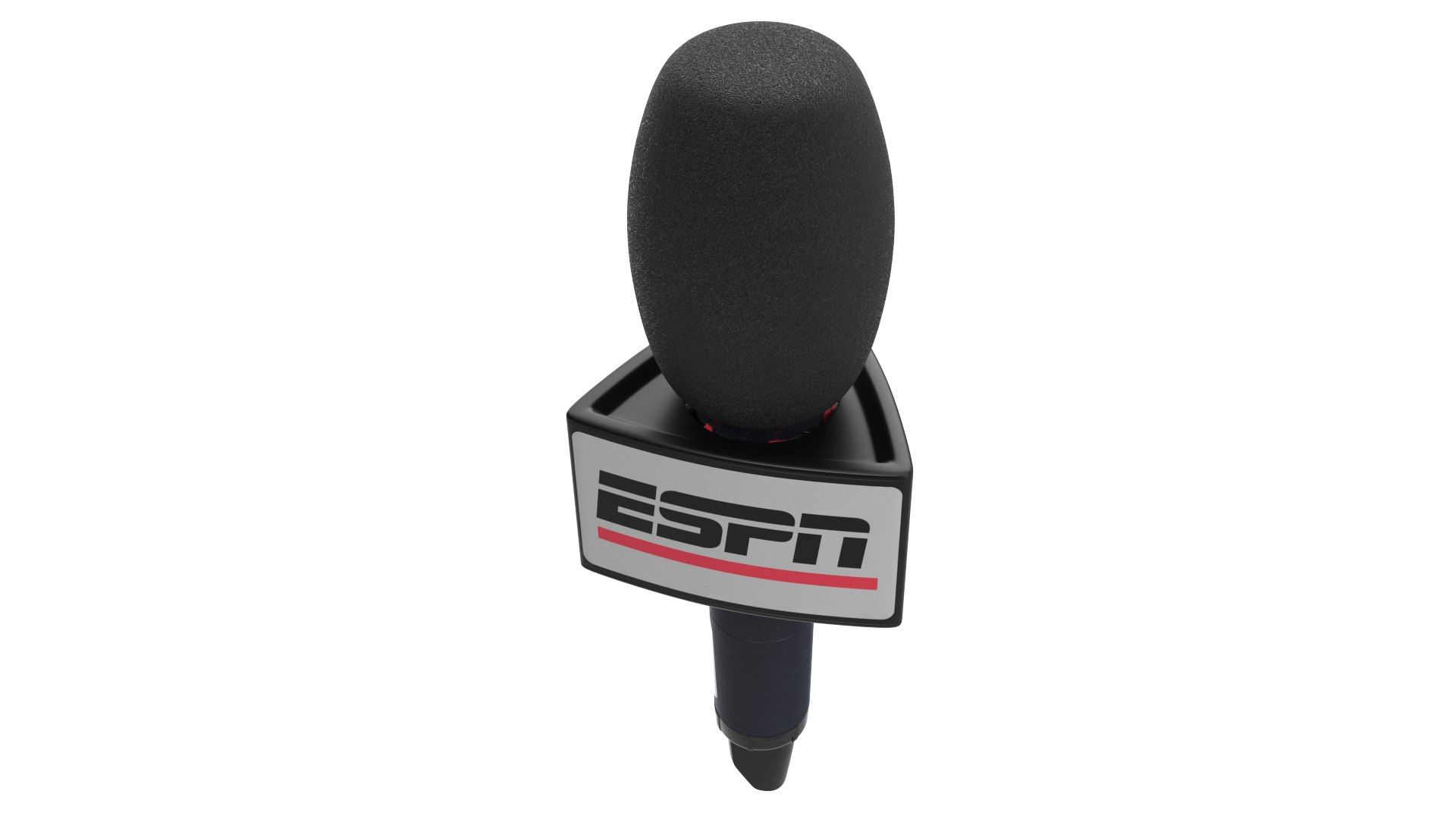 ESPN Reporter Wireless Microphone Triangular 3D model - TurboSquid 2169081