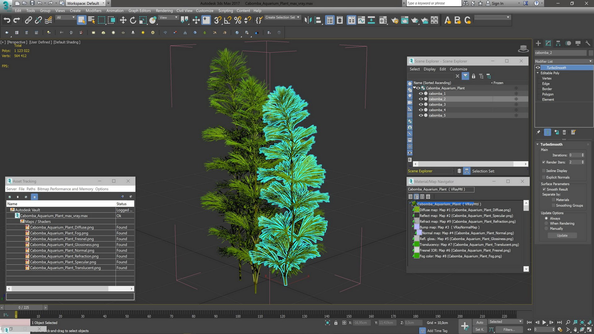 Cabomba Aquarium Plant 3D - TurboSquid 2154195