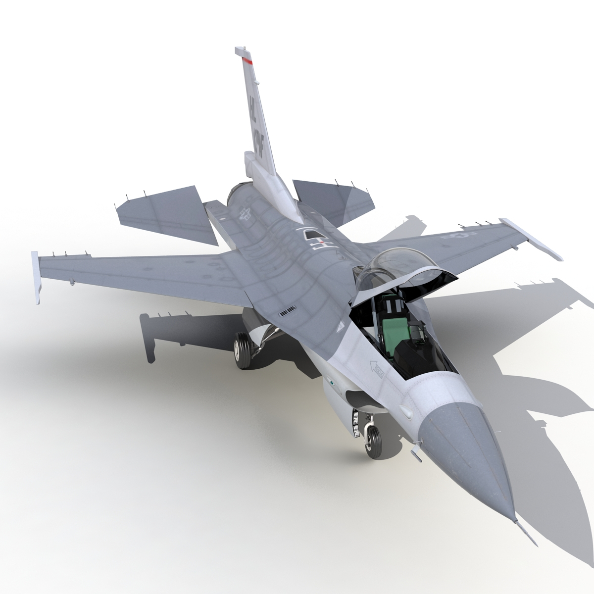 3d fighter f-16 fighting falcon