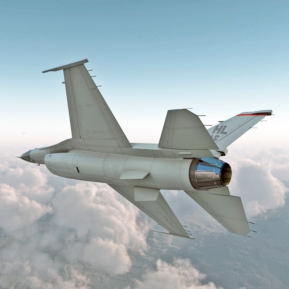 3d fighter f-16 fighting falcon