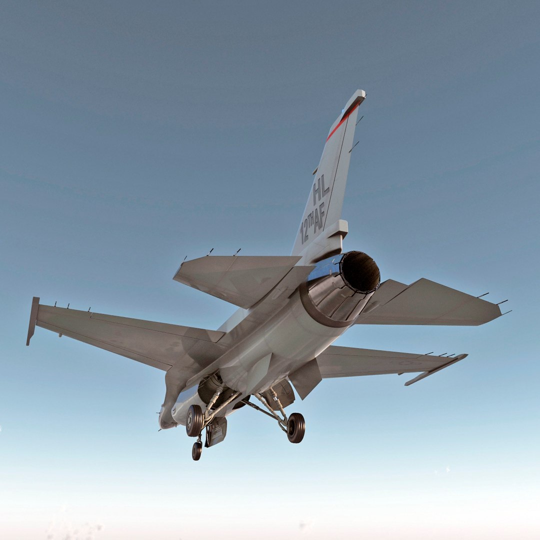 3d fighter f-16 fighting falcon