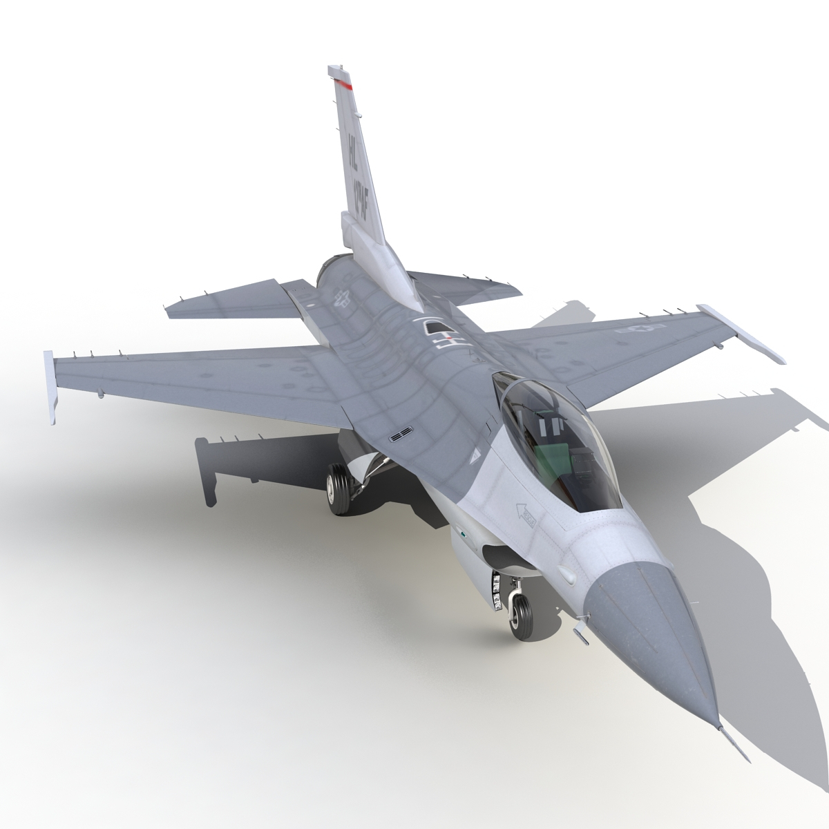 3d fighter f-16 fighting falcon