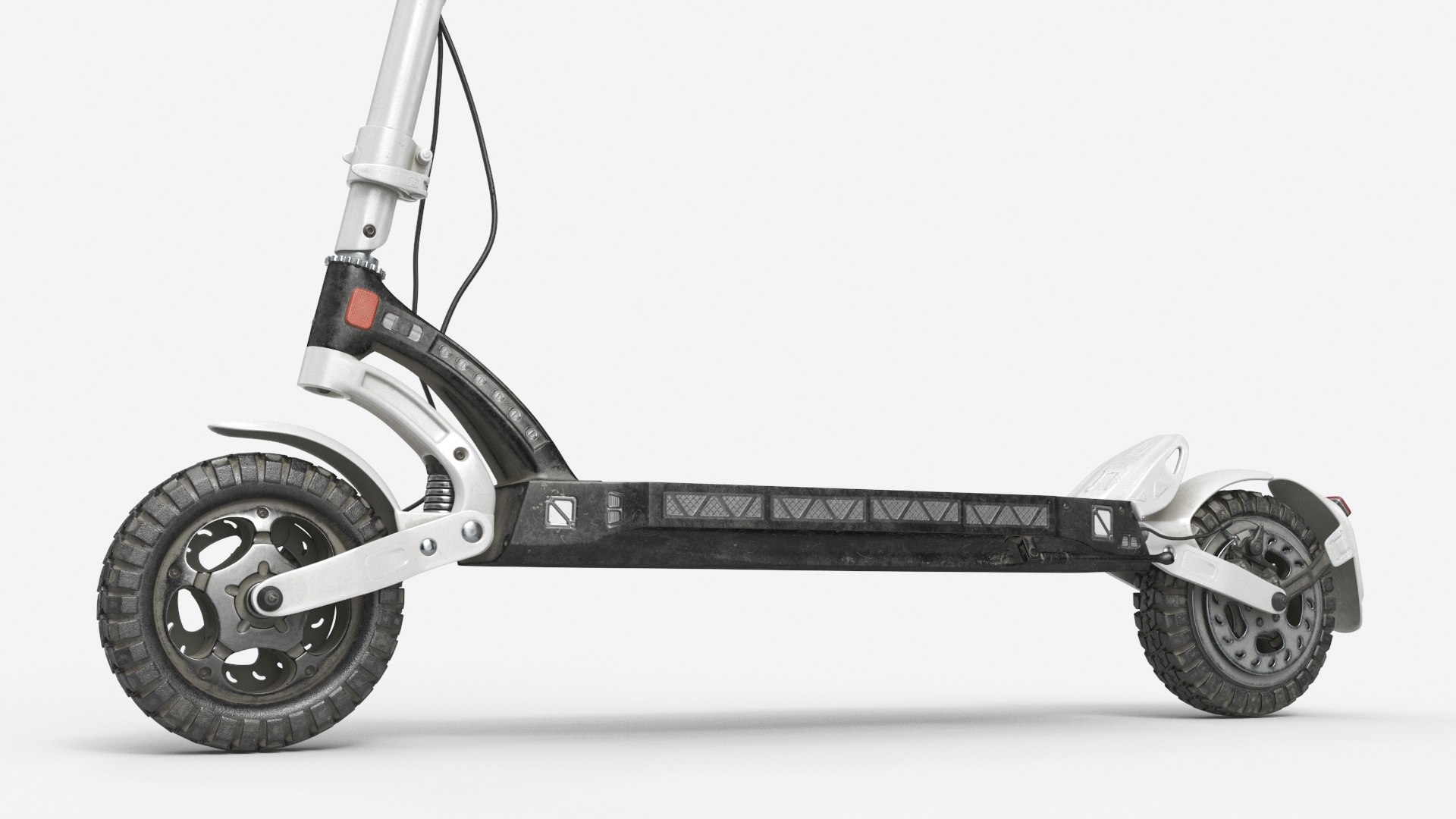 E-Scooter Offroad White Dirty - PBR Model - TurboSquid 2150589