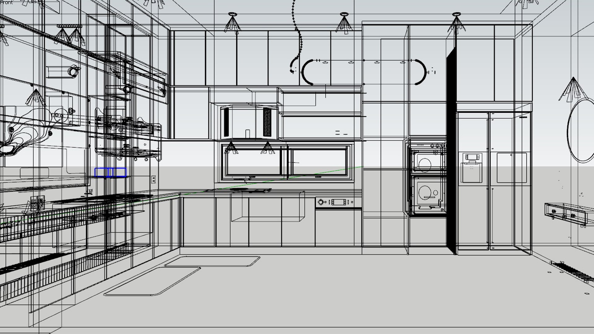 3D LIVING ROOM WITH KITCHEN - TurboSquid 1848122