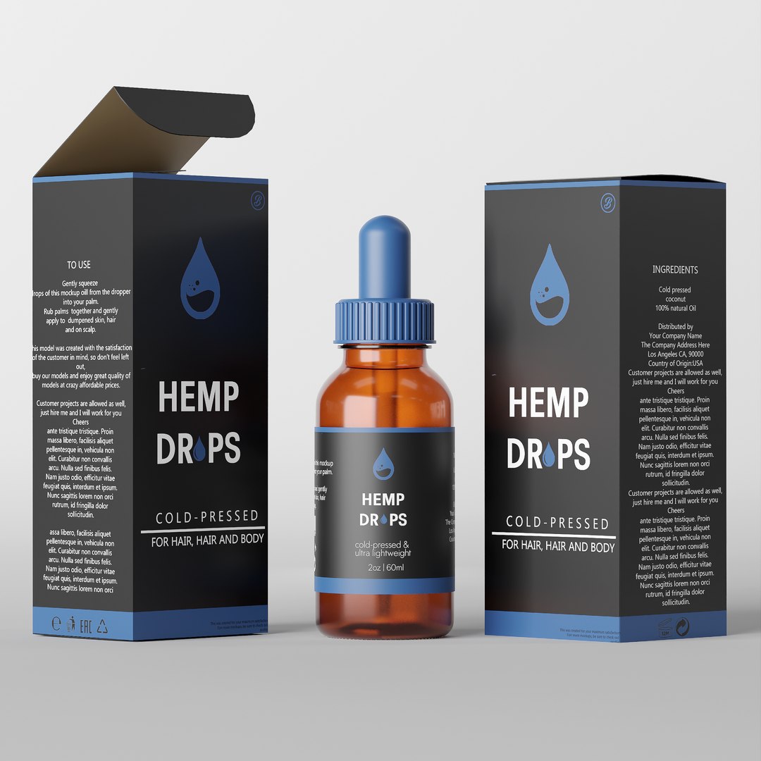 Hemp Drops 04 3D Model - TurboSquid 2287154