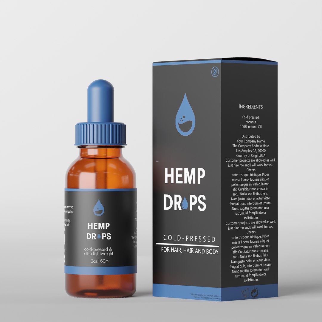 Hemp Drops 04 3D Model - TurboSquid 2287154