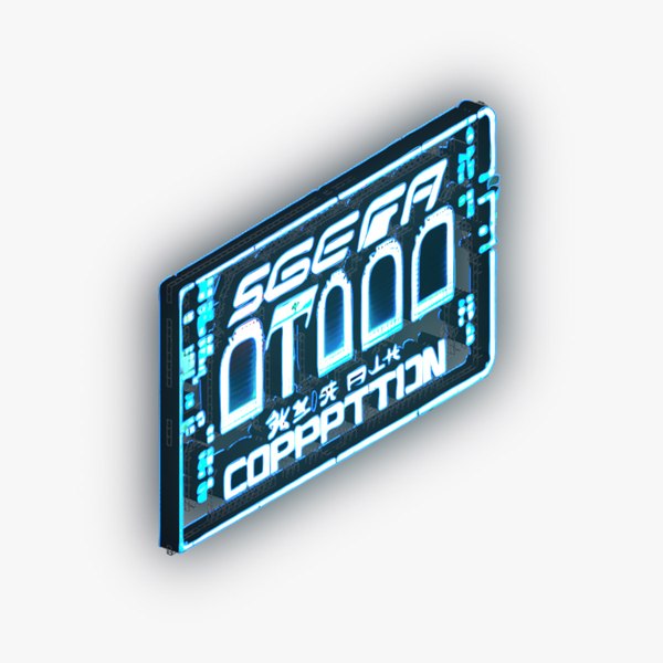 Sci-Fi Sci Fi Cyberpunk City Neon Ad Light Board Street 39 3D model ...