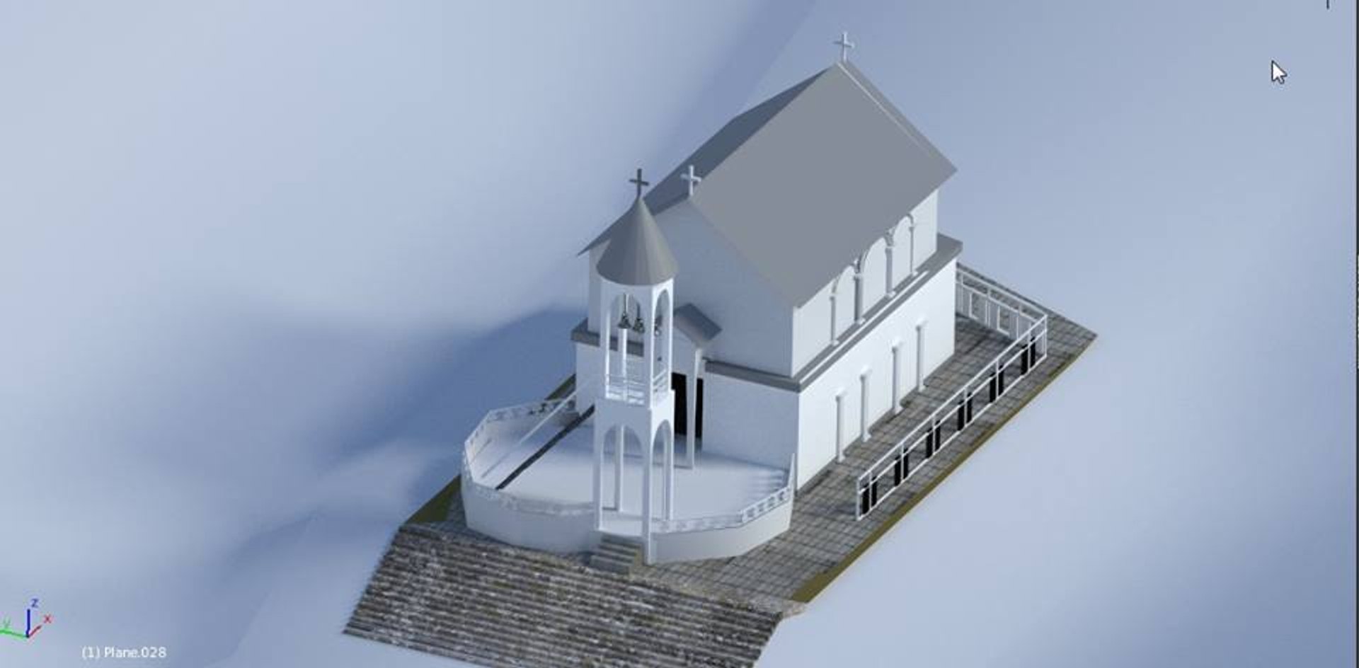 Free Church 3d Model