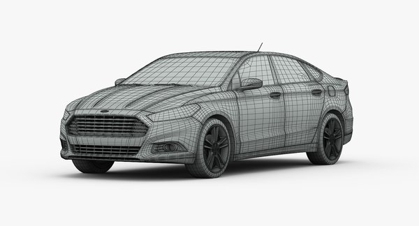 3d fusion titanium sedan model