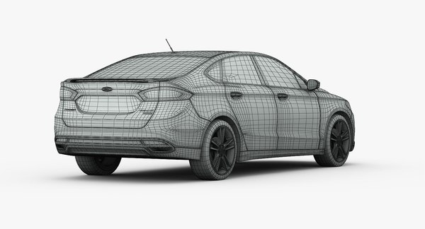 3d fusion titanium sedan model