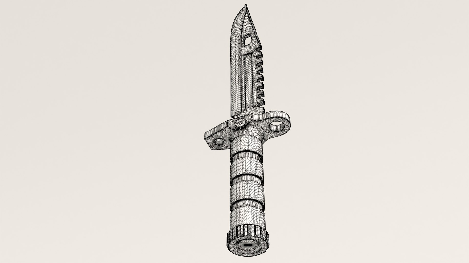 3D M9 Bayonet - 6 Different Textures Model - TurboSquid 2284596