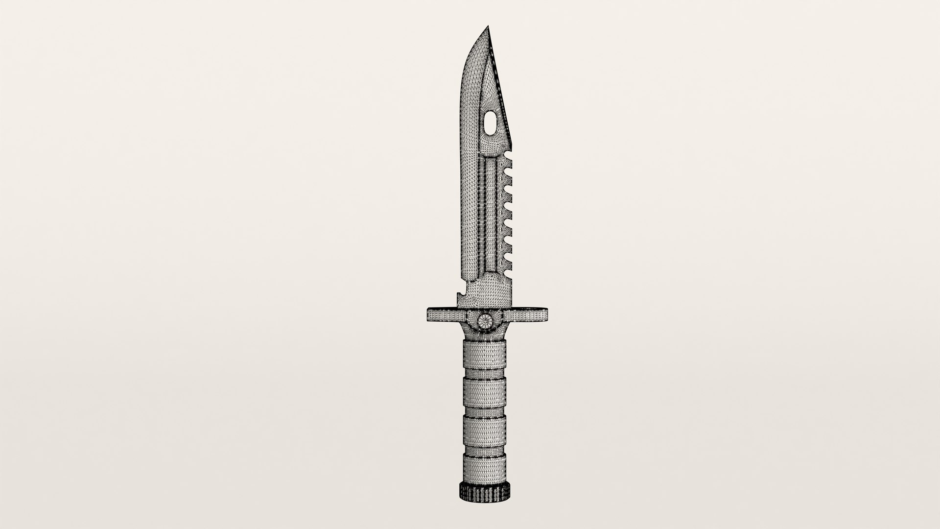 3D M9 Bayonet - 6 Different Textures Model - TurboSquid 2284596