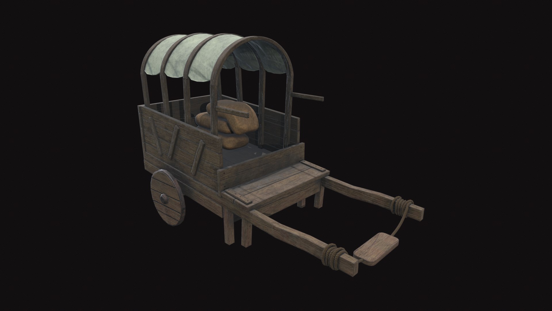 Medieval Carriage 05 Model - TurboSquid 2306572