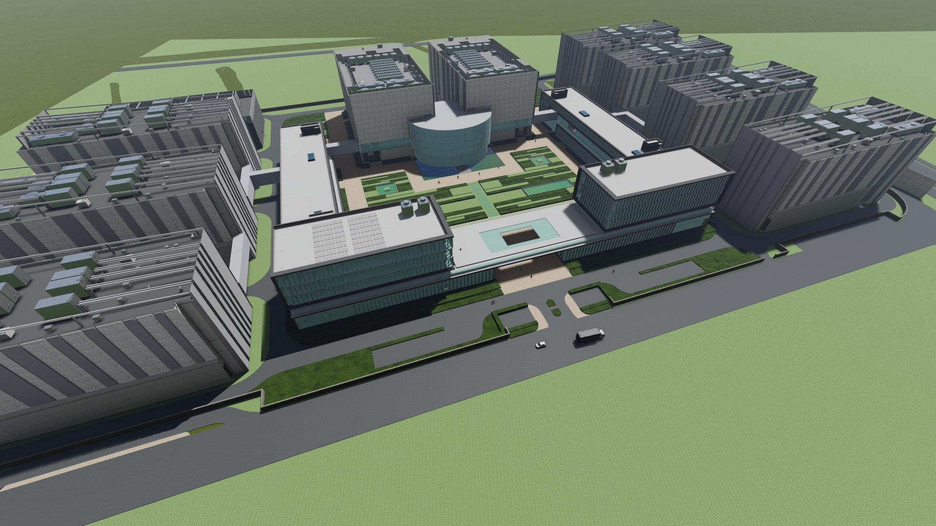 Stock Exchange Building Office Model - TurboSquid 1548806