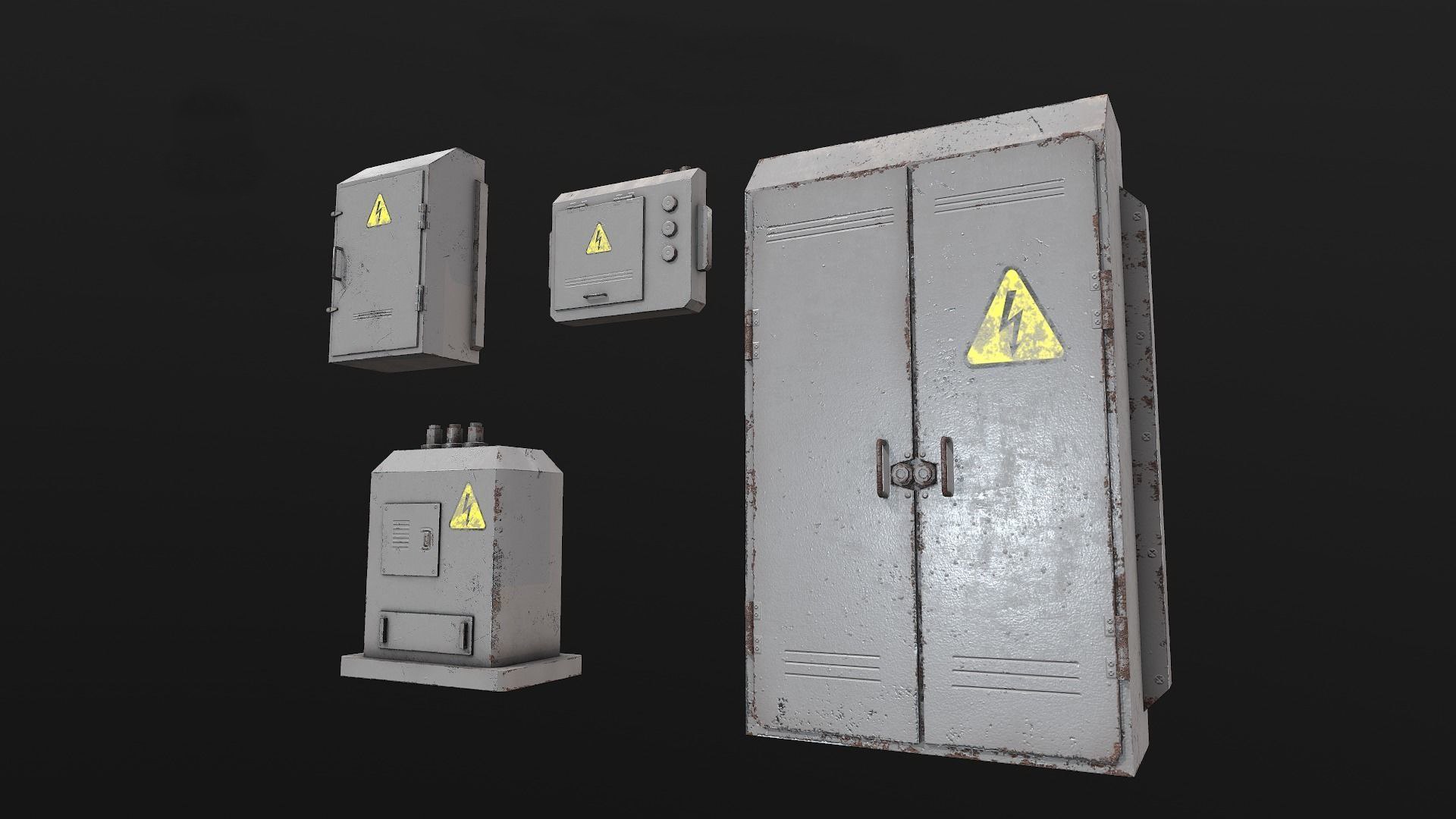 3D model Electric Boxes Collection - TurboSquid 1746667