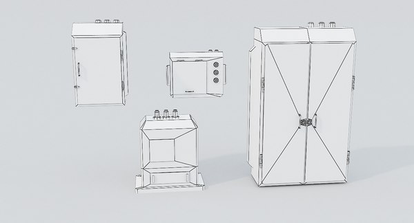 3D model Electric Boxes Collection - TurboSquid 1746667