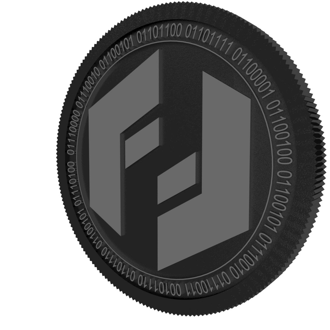 3D fiii black coin - TurboSquid 1605192