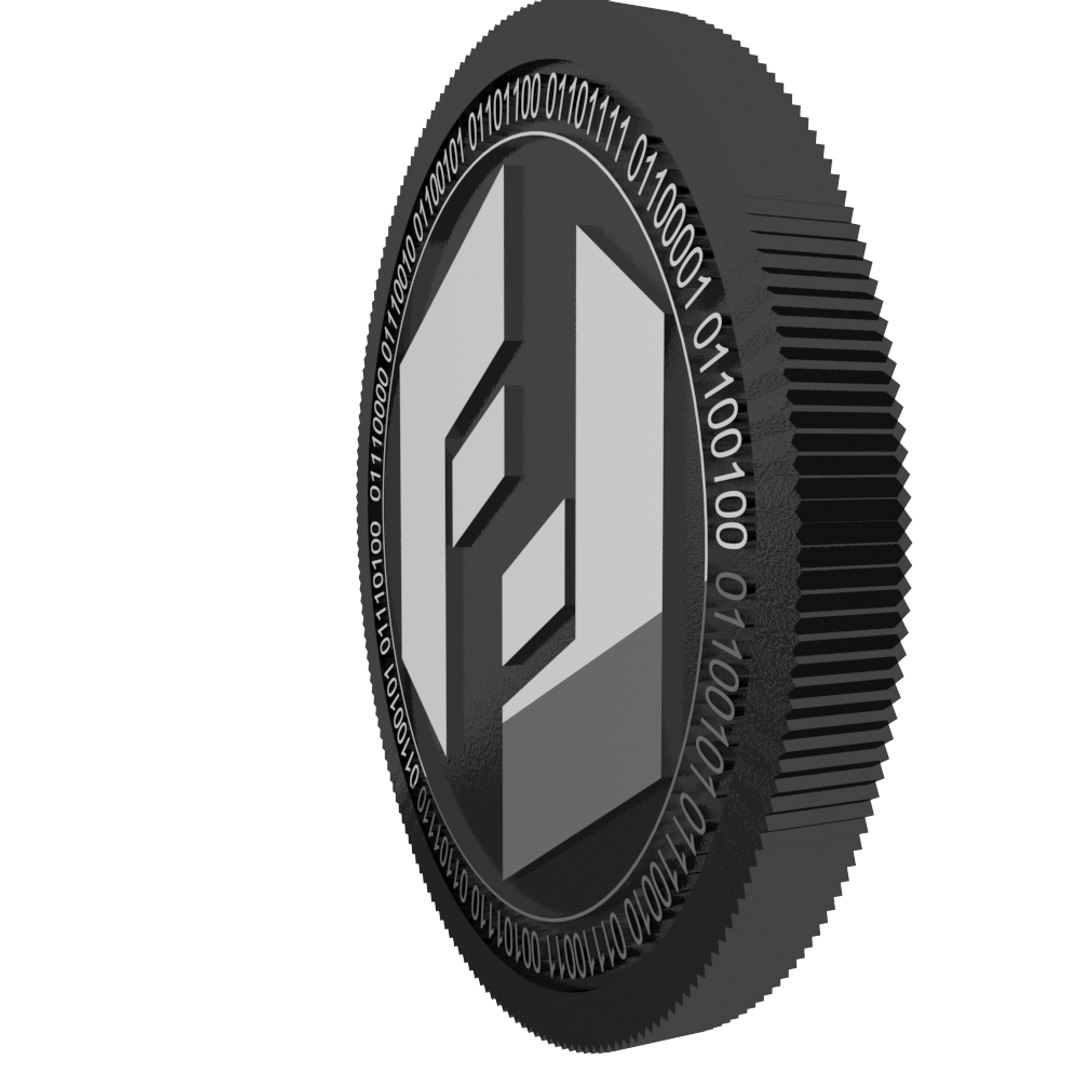 3D fiii black coin - TurboSquid 1605192