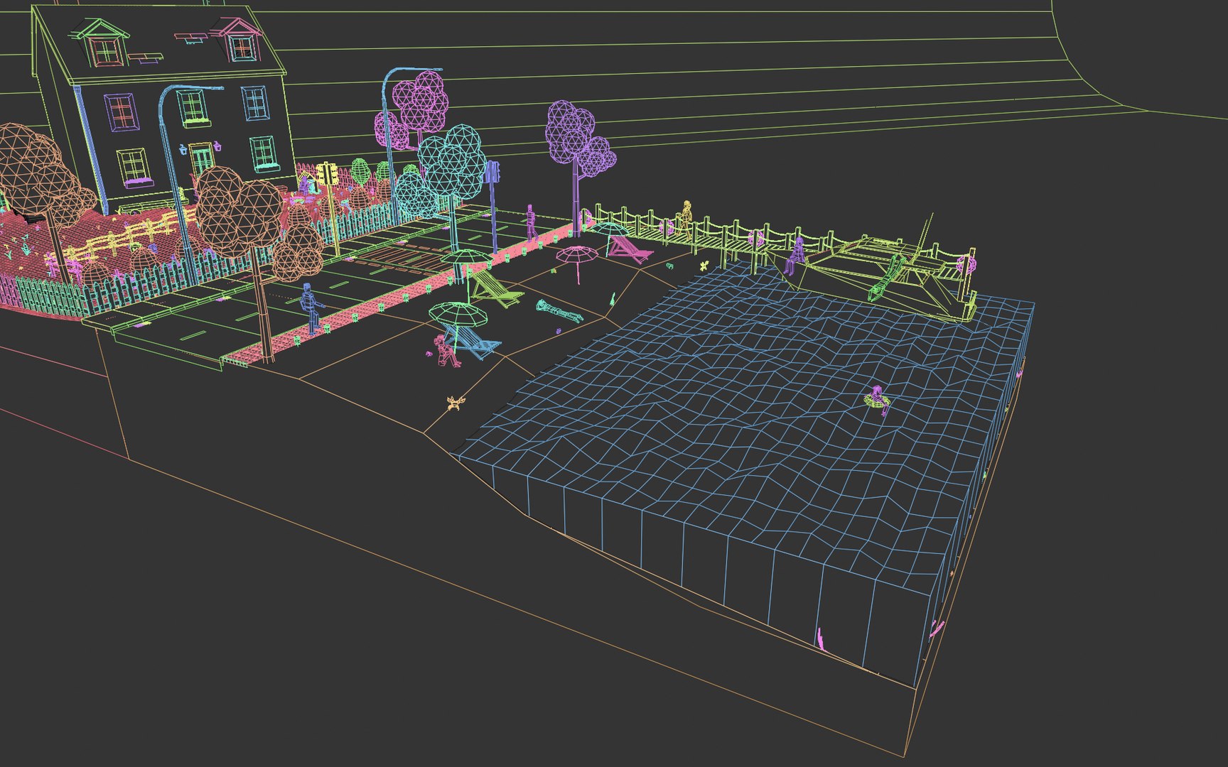 3D Low Poly Scene Day And Night Models-Assets - TurboSquid 1878619