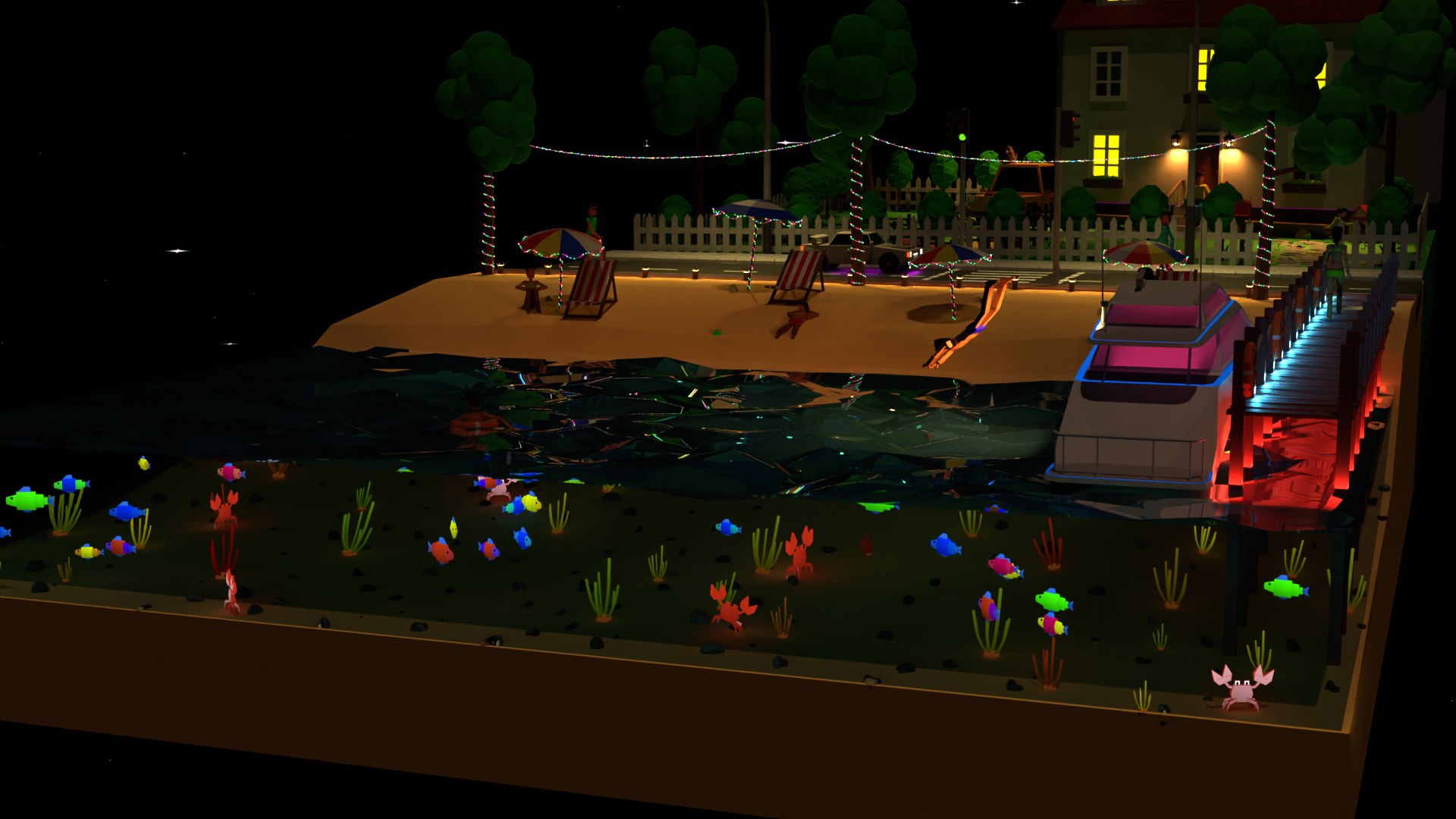 3D Low Poly Scene Day And Night Models-Assets - TurboSquid 1878619