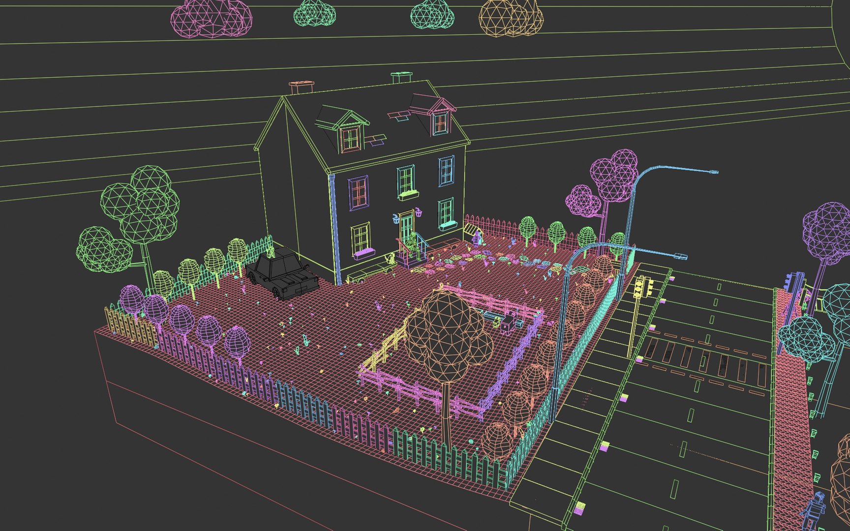 3D Low Poly Scene Day And Night Models-Assets - TurboSquid 1878619