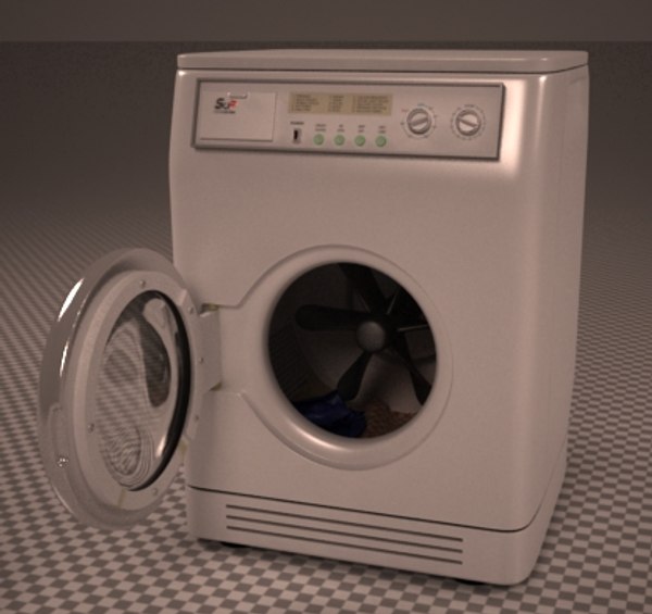 3d model washing machine