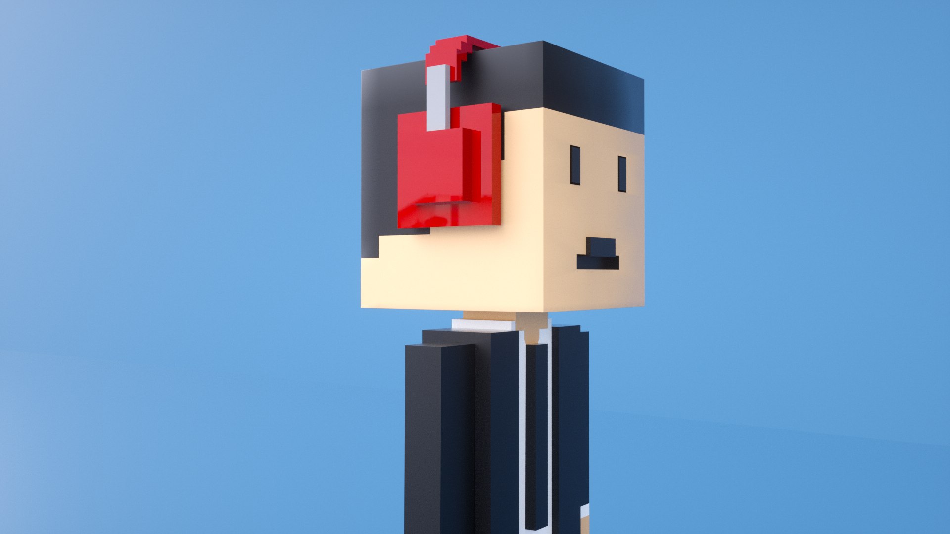 3D 3D Meebit Headphone Businessman Model - TurboSquid 1868683