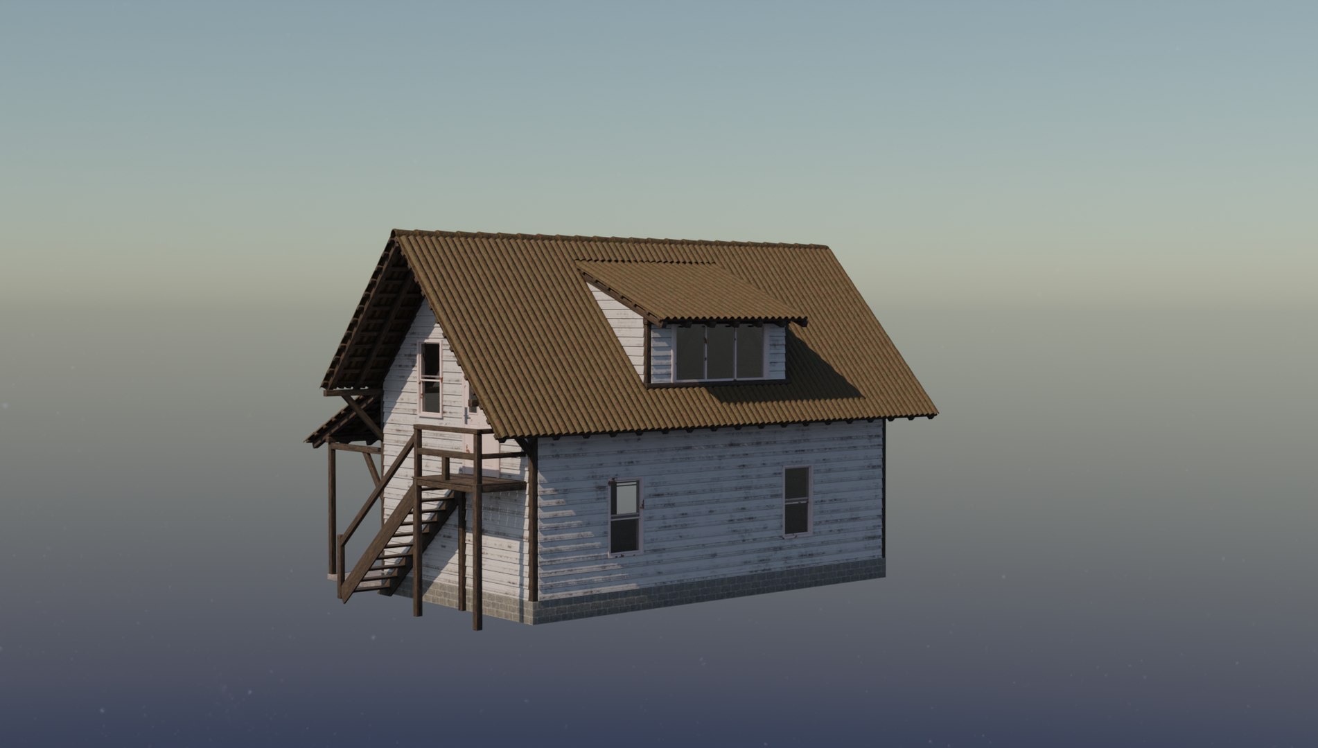 3D Wooden House Model - TurboSquid 2163649