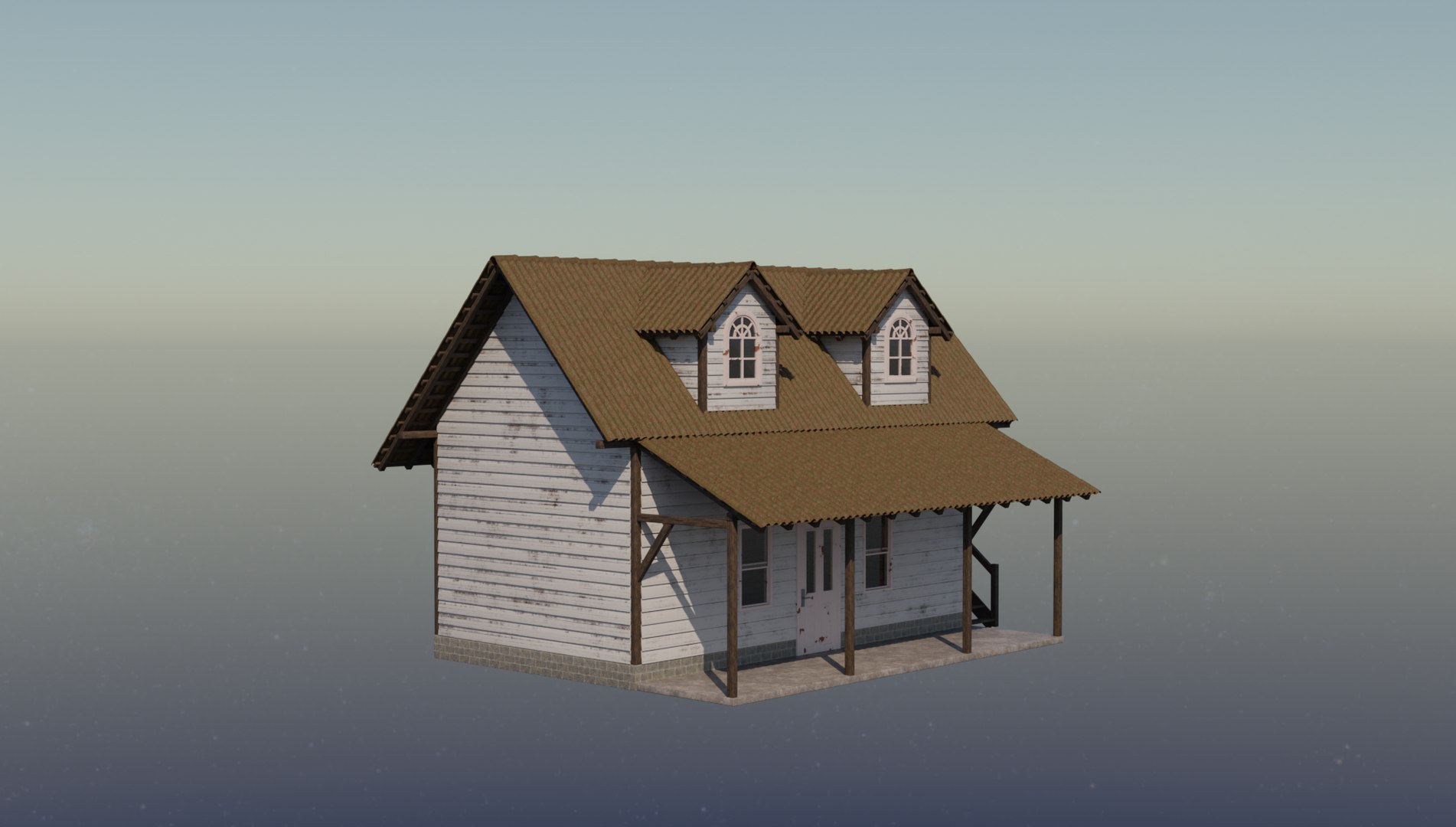 3D Wooden House Model - TurboSquid 2163649