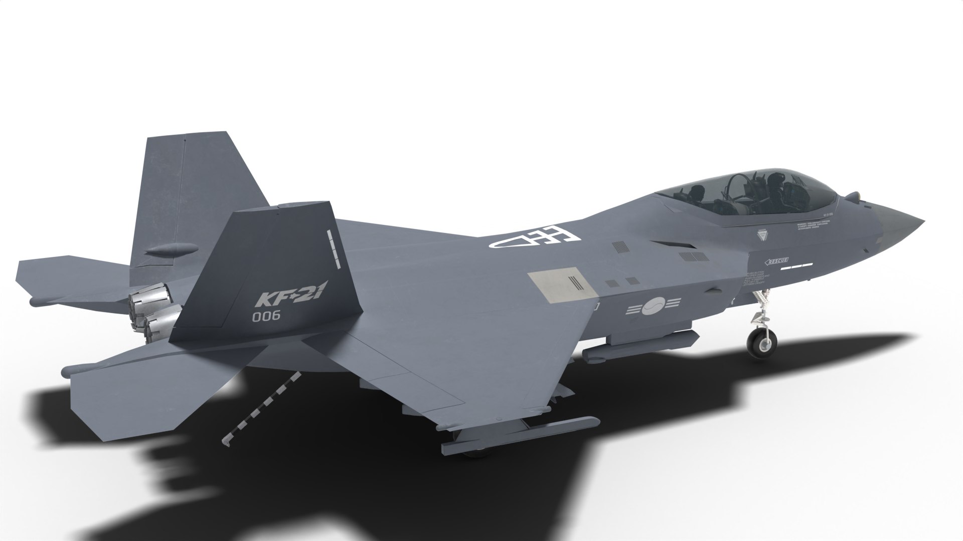 3D KF-21 Double Seat Unit 6 Model - TurboSquid 2251005