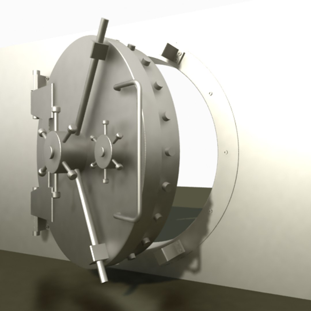 3d Model Bank Vault Door
