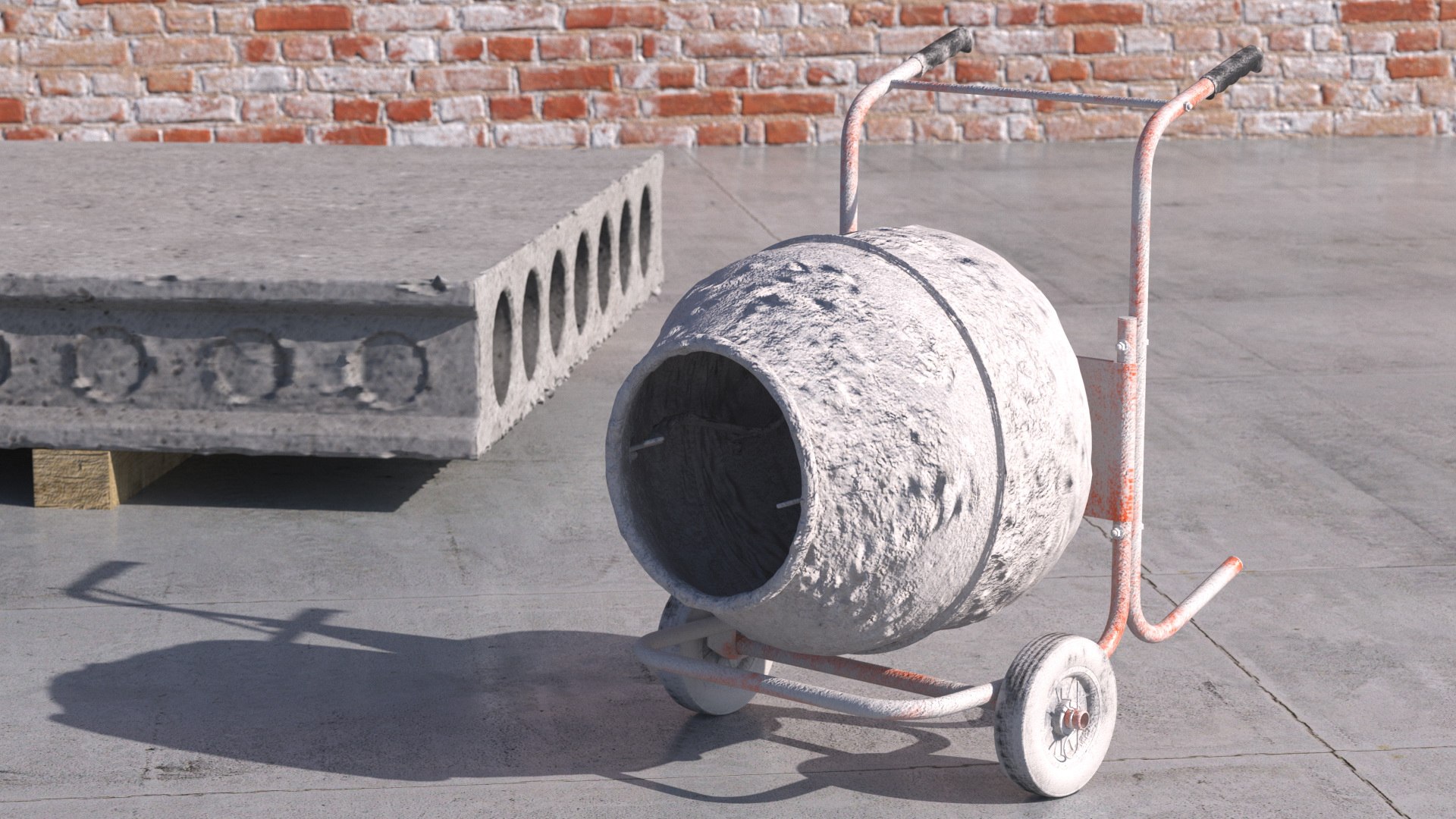 3D Concrete Mixer New And Dirty Collection - TurboSquid 2198922