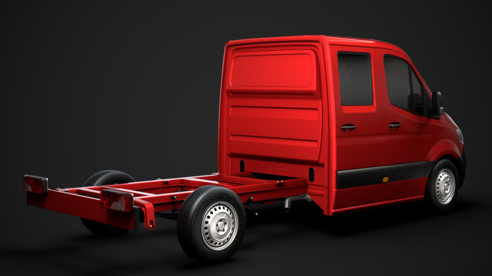 3D Model Ram Sprinter Chassis Crew - TurboSquid 1454519