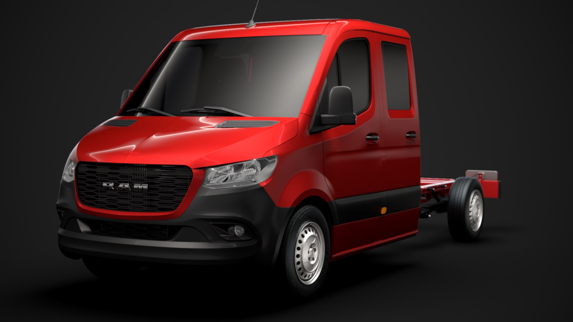 3D Model Ram Sprinter Chassis Crew - TurboSquid 1454519